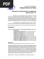 Step-by-Step Process of Encoding IPCRF Data Using eIPCRF Tools | PDF