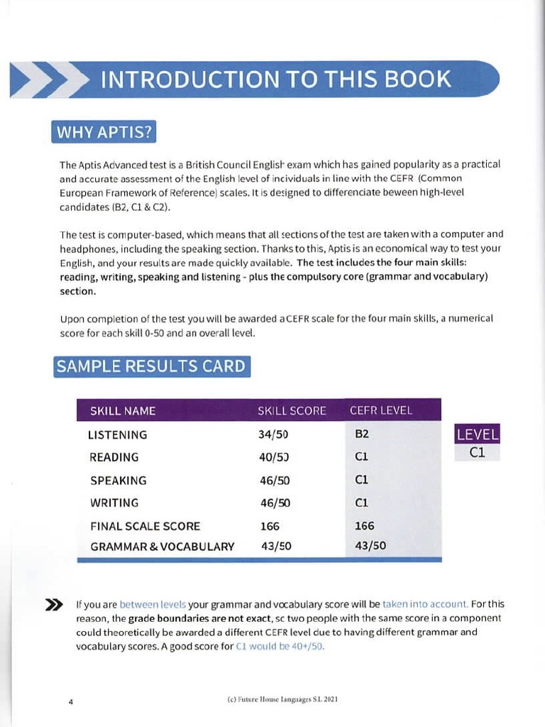 Aptis Advanced 4 | PDF