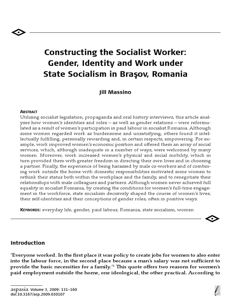 Massino, Jill - Constructing The Socialist Worker - Gender, Identity ...