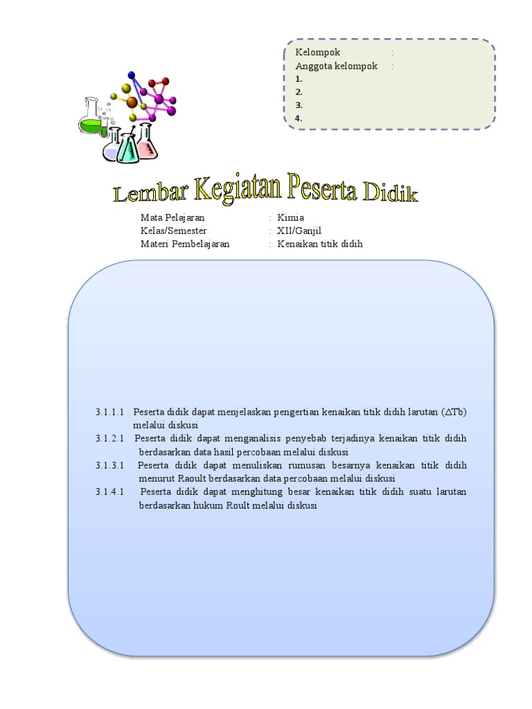 LKPD2kenaikan Titik Didih-Amrah | PDF