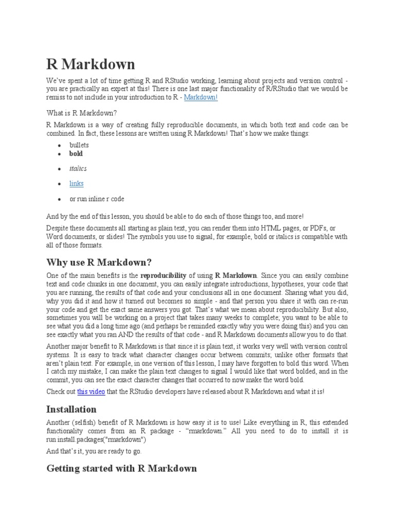 3 R Markdown | PDF | Computing | Software Engineering 3 R Markdown | PDF | Computing | Software Engineering