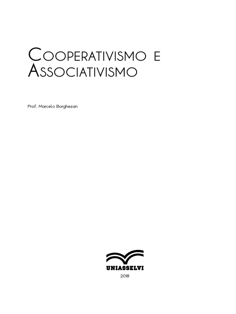 Cooperativismo e Associativismo | PDF | Cooperativa | Sociedade