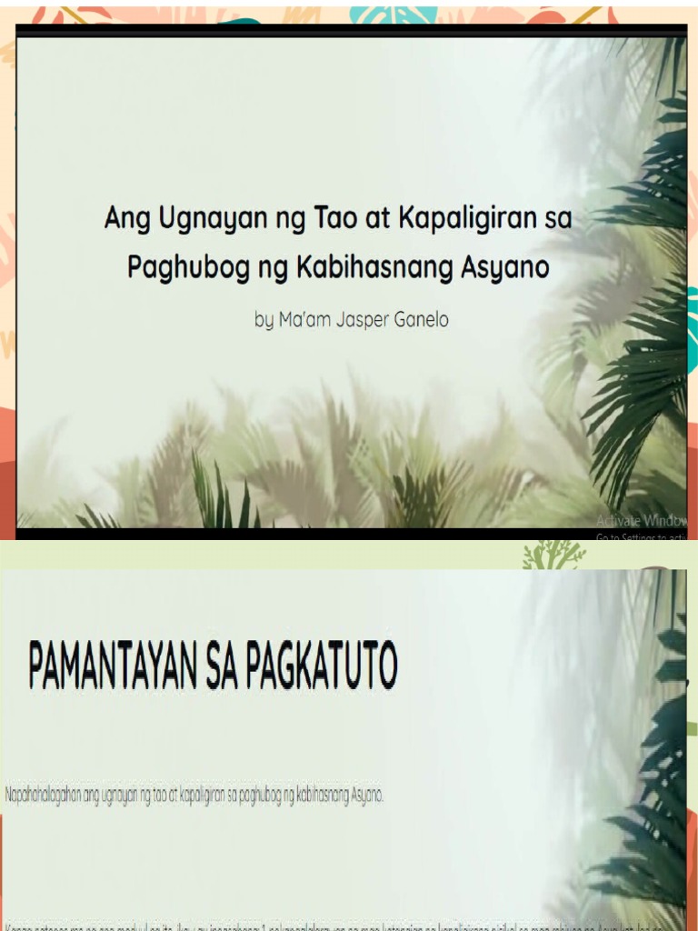 Ap 7 Modyul 2 Week 1 Quarter 1 | PDF