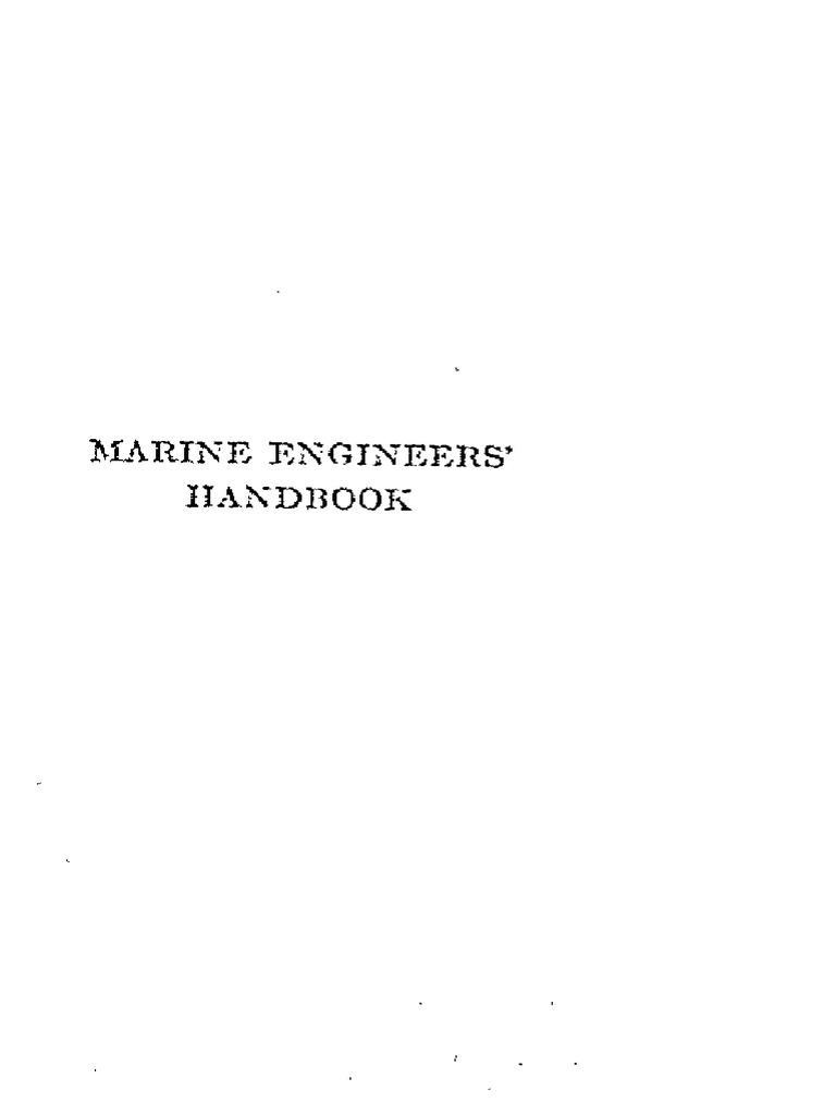 Marine Engineer's Handbook by J.M. Labberton | PDF