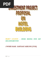 PROJECT PROPOSAL On Hotel Final Doct Edited | PDF | Internal Rate Of ...