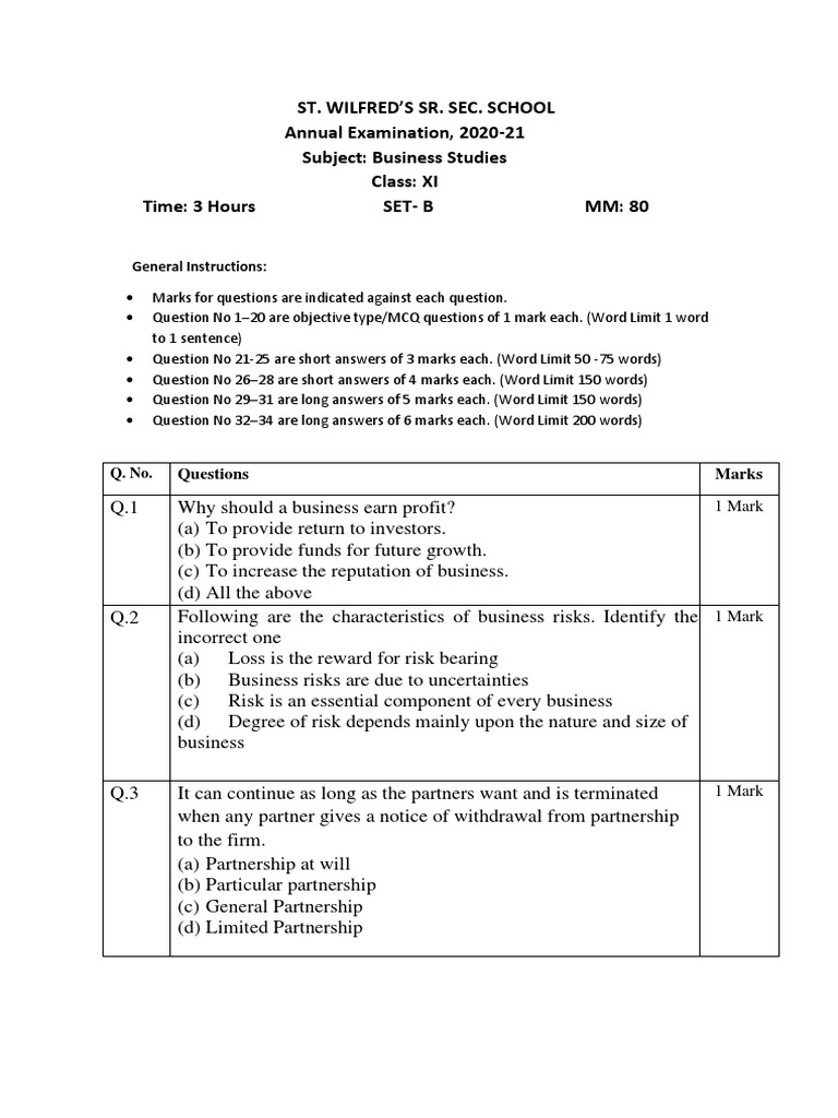 Bst. Set B | PDF | Electronic Business | Partnership