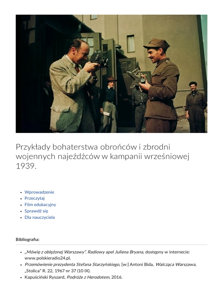 Przyklady Bohaterstwa Obroncow I | PDF