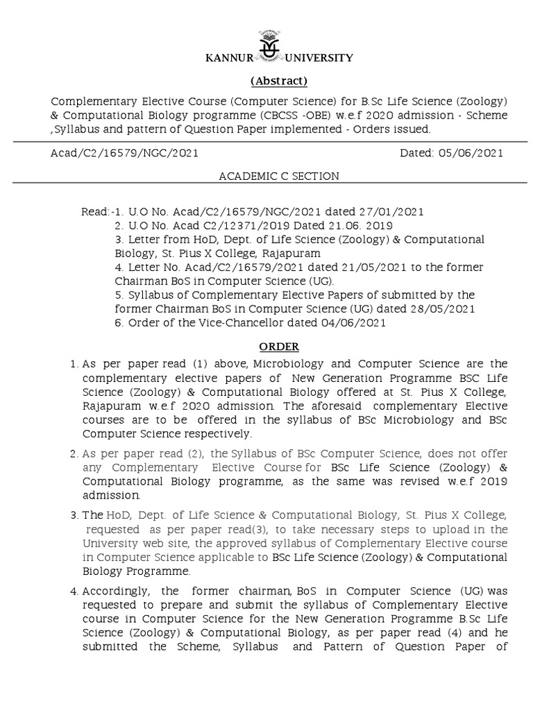 Computer Science Complementary For B.SC Life Science | PDF | Subroutine | Relational Database
