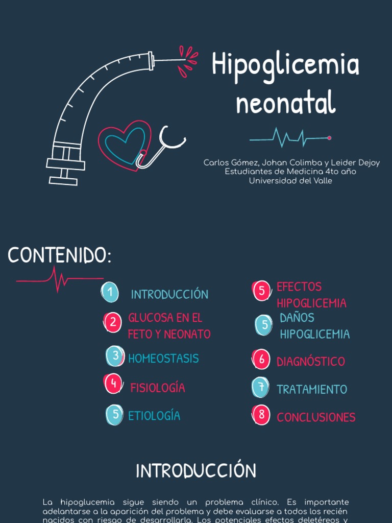 Hipoglicemia Neonatal | PDF | Hipoglucemia | Diabetes