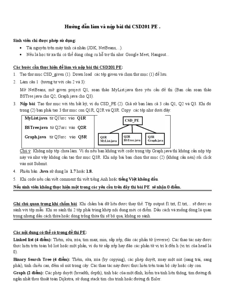 CSD201 - PE - Huong Dan | PDF