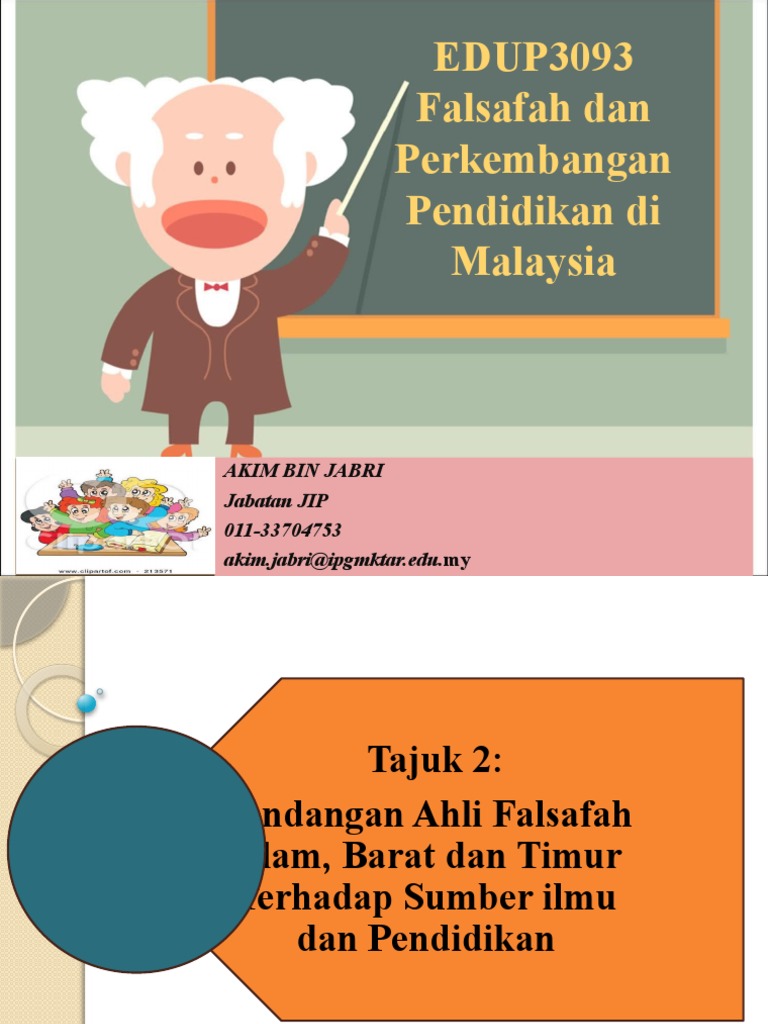 Topik 2b Pandangan Ahli Falsafah Islam, Batar Dan Timur Terhadap | PDF