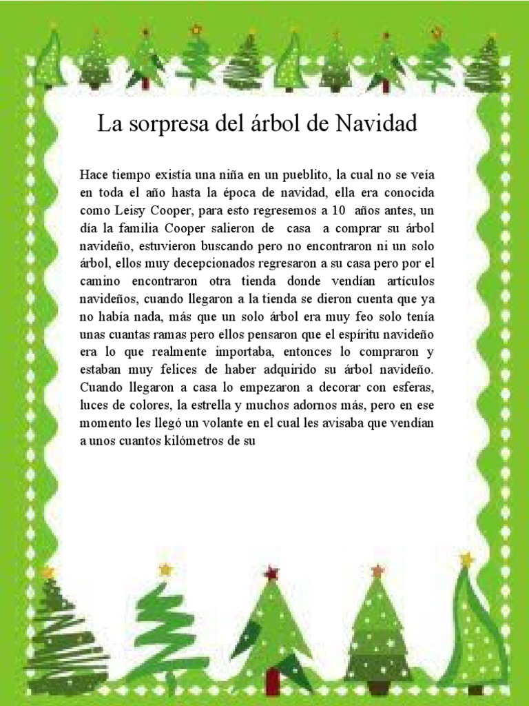 Cuento de Navidad Resumen Por Una Niña | PDF | Navidad