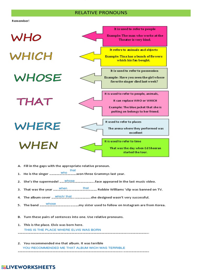 Defining Relative Pronouns | PDF | Linguistics