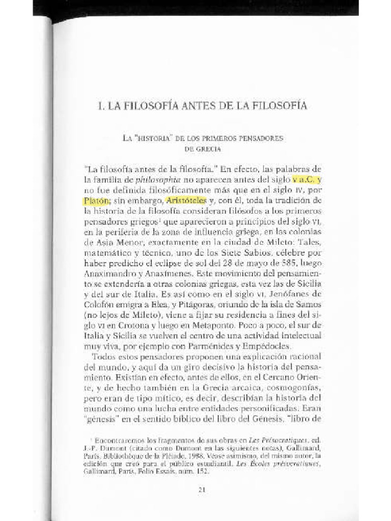 Hadot La Filosofia Antes de La Filosofia (21-26) | PDF