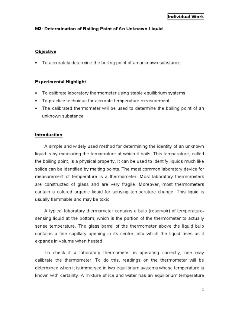 M3 Chem1050 LM | PDF | Thermometer | Liquids