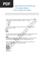 Mth601 Solved Mcqs Final Term by Junaid | PDF | Depreciation | Mathematical Optimization