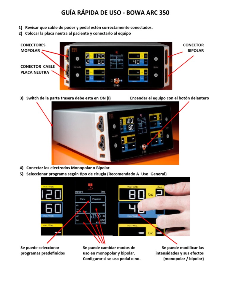 Guia Rapida Arc 350 | PDF