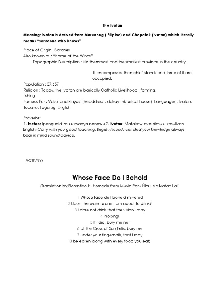 Whose Face Do I Behold | PDF