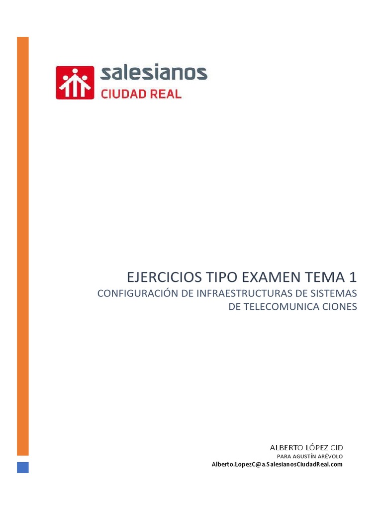 Tema 1 Ejercicios Tipo Examen | PDF | Radio | Infraestructura