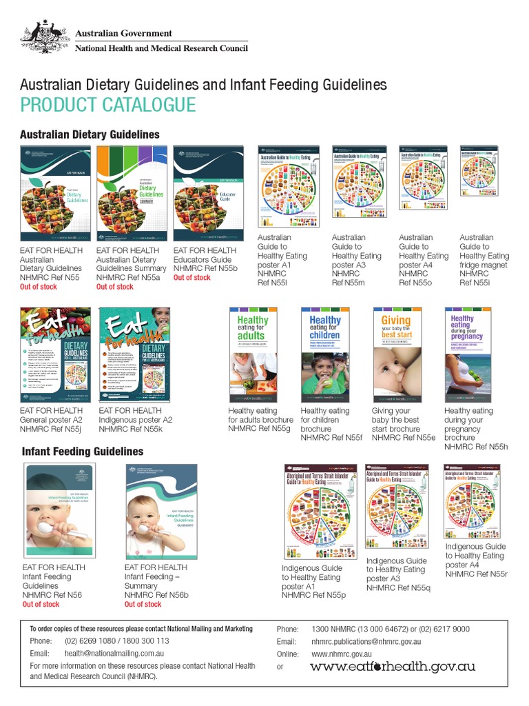 Australian Dietary Guidelines - Product Catalogue | PDF | Healthy Diet ...
