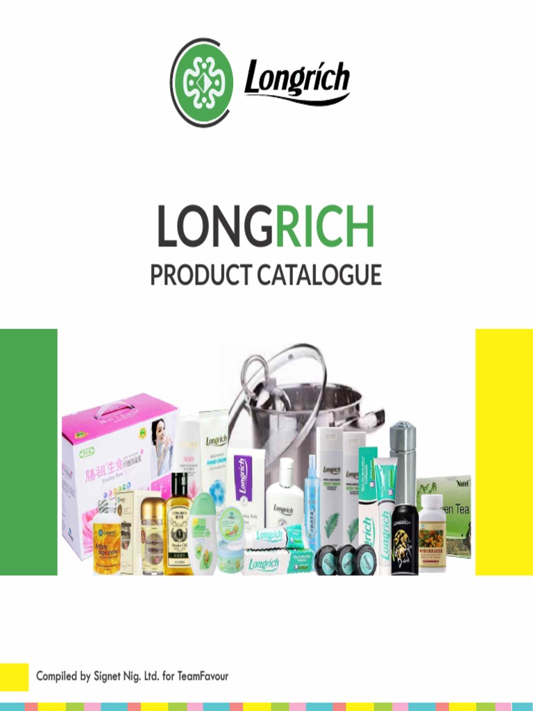 Longrich catalogue teamfavour | PDF | Perfume | Drink