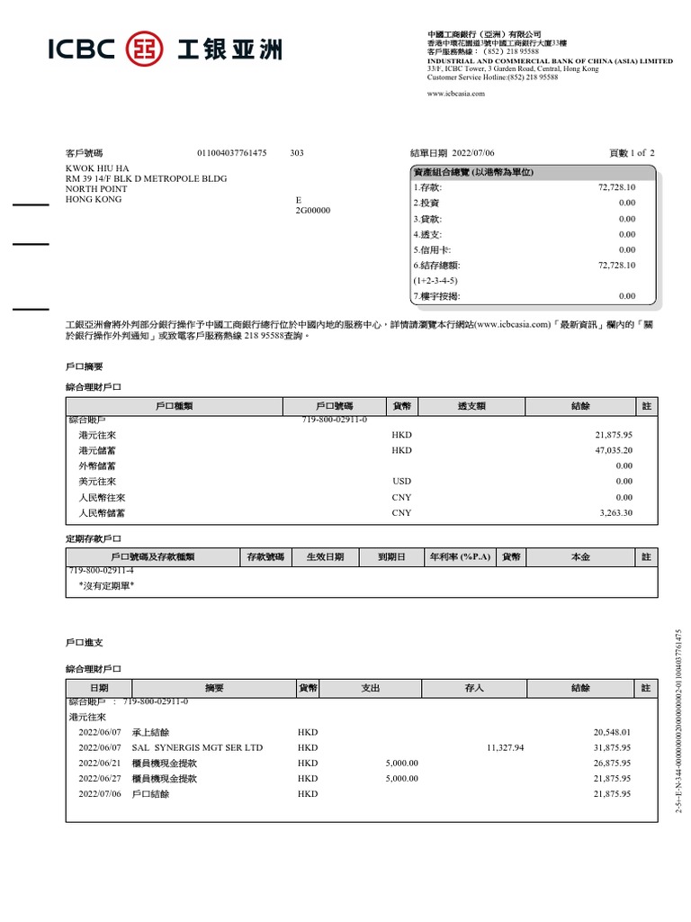 Estatement CIF 20220706 | PDF