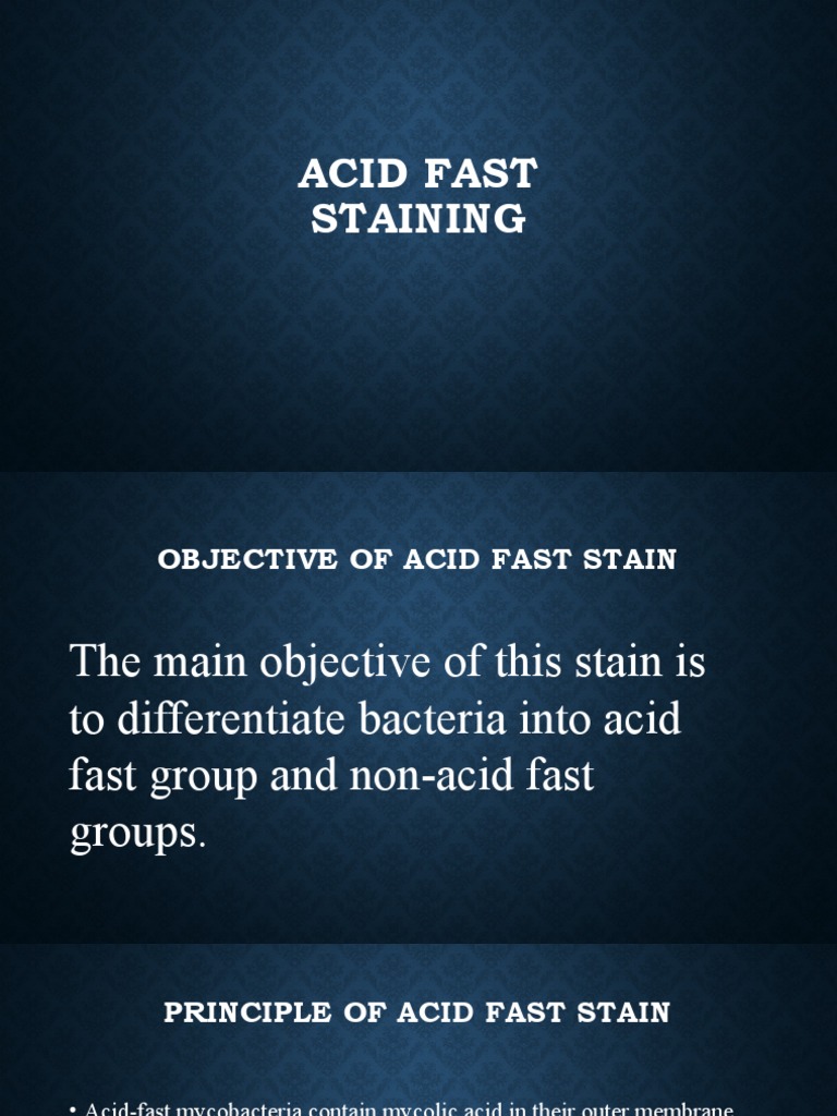 Acid Fast Staining | Download Free PDF | Staining | Ethanol