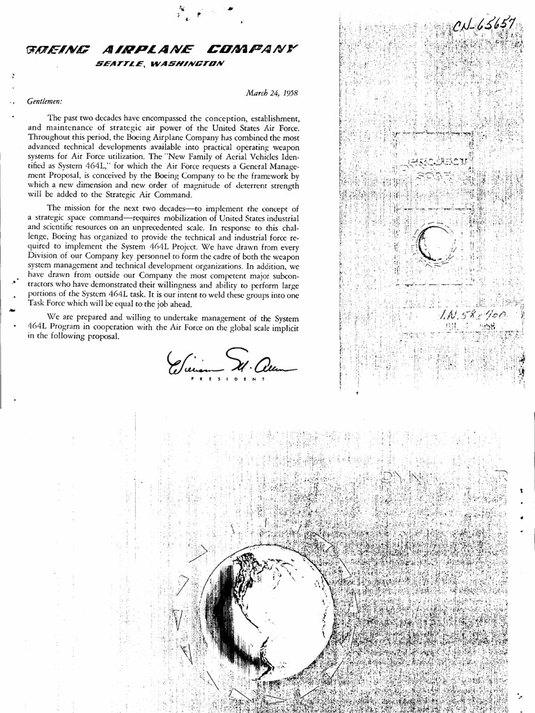 Project Dyna Soar General Management Proposal System 464L | PDF ...