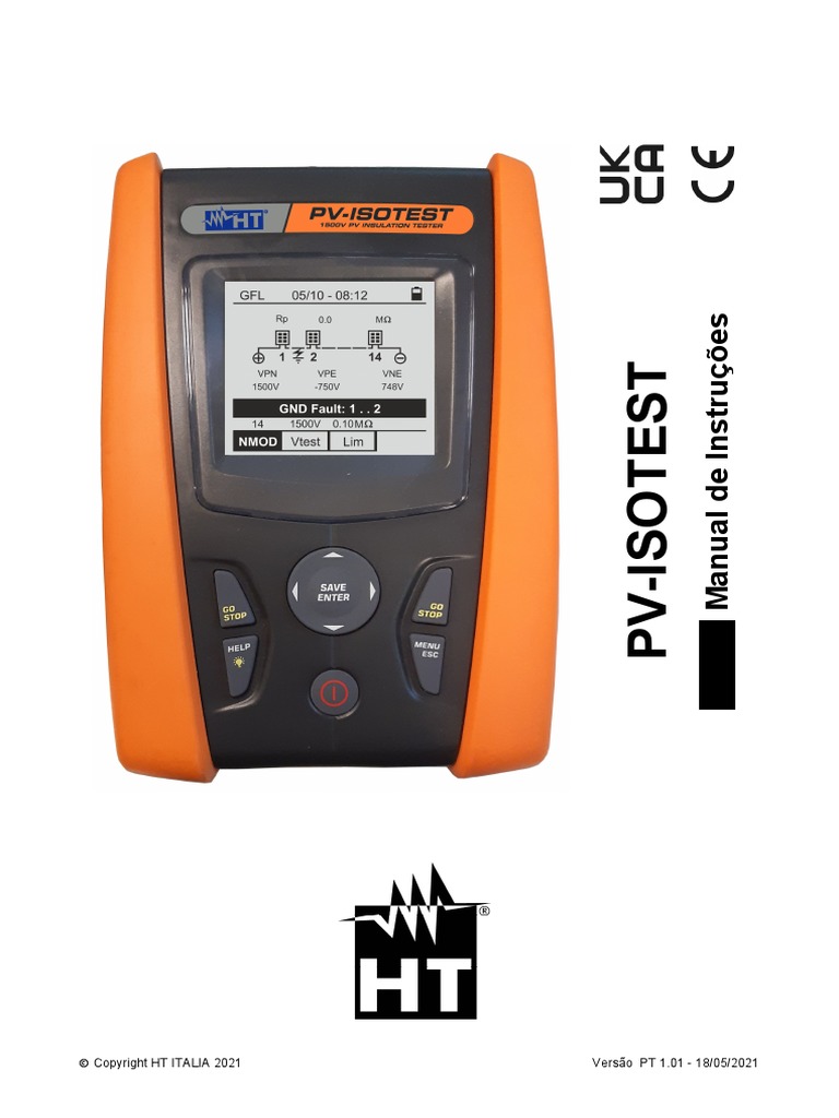 Manual PV Isotest | PDF | Medição | Rede de computadores