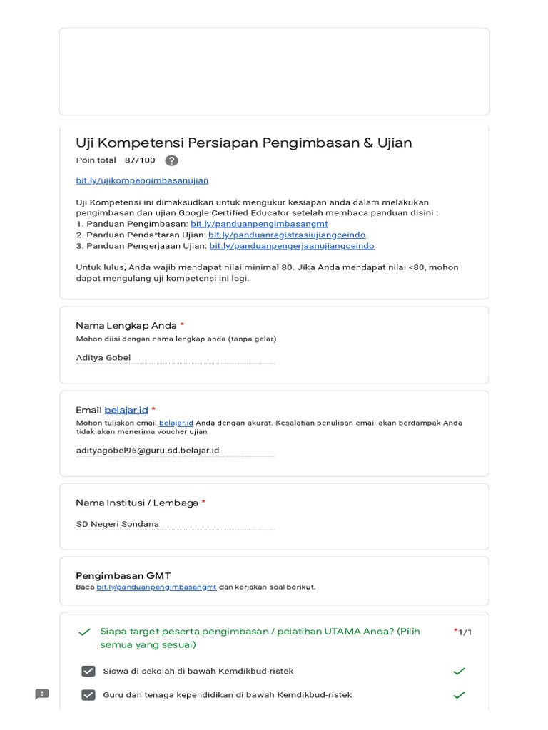 Panduan Pengimbasan GMT | PDF