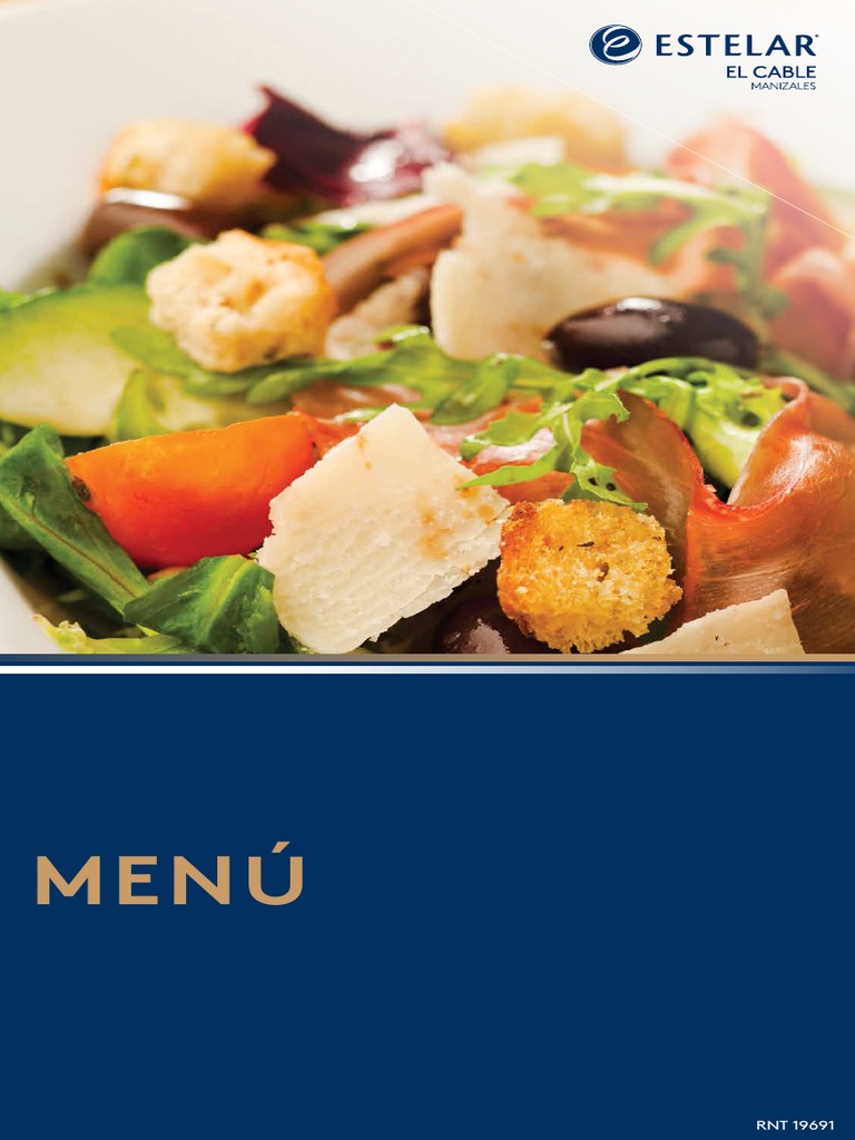 Menu Hotel Estelar El Cable | PDF | Pancho | Alimentos