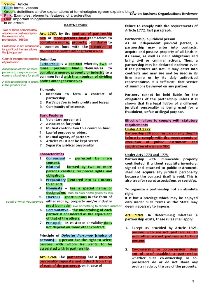 Law On Partnership and Corporation by Hector de Leon PDF Free | PDF ...