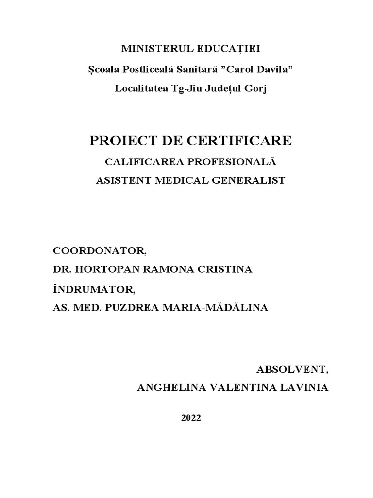 Proiect de Certificare | PDF