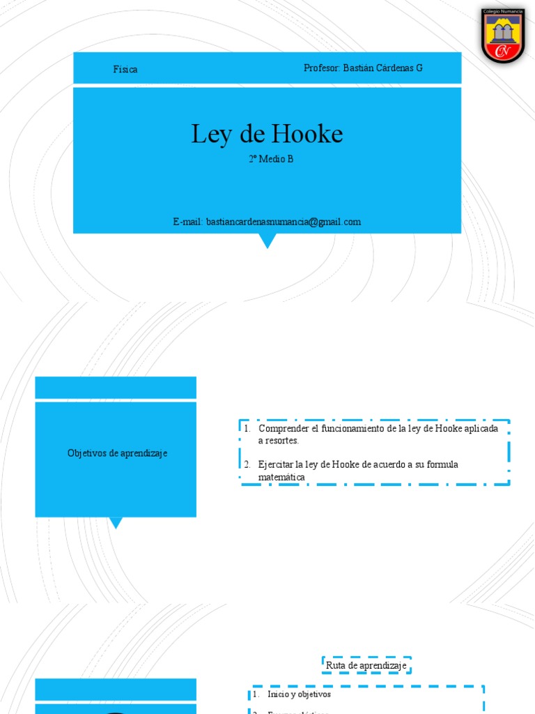 FISICA HOOKE7 de Septiembre Física 2º Medio B | PDF | Ciencia y matemáticas