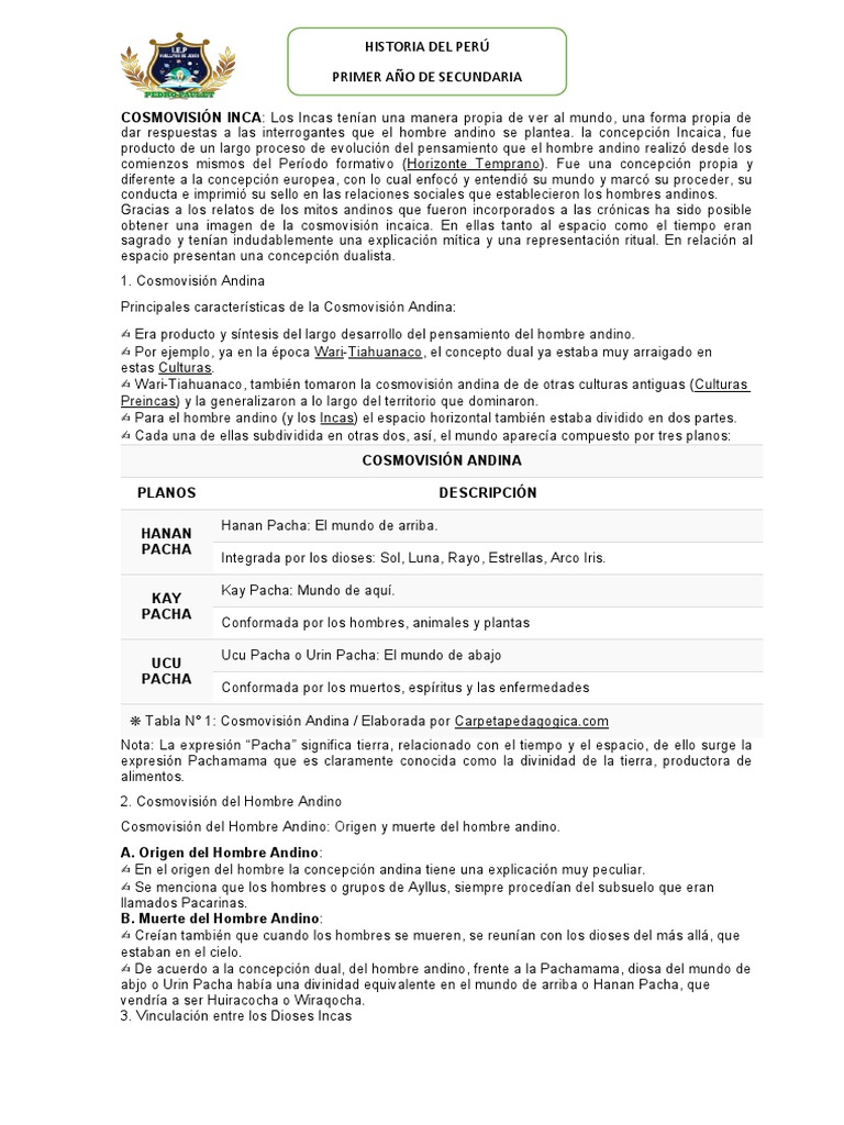 Cosmovisión Inca | PDF | Imperio Inca