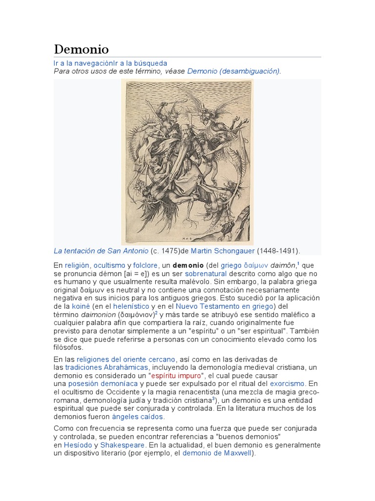 Demonio | PDF | Demonios | Folklore