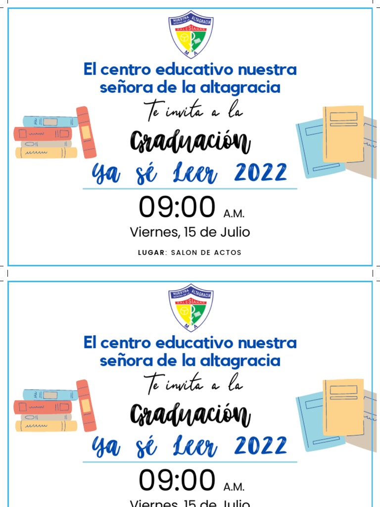 Invitación Ya Se Leer | PDF