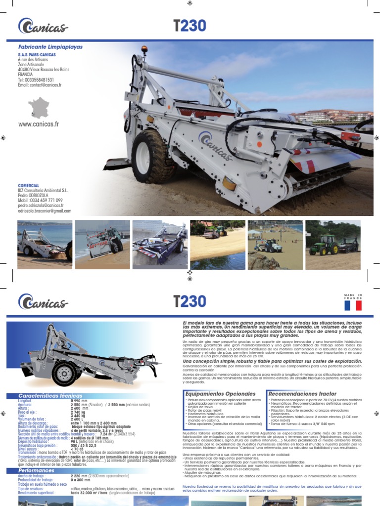 T230 - Plaquette PAMS Imprimerie Espagnol | PDF | Vehículo de motor | Vehículos terrestres