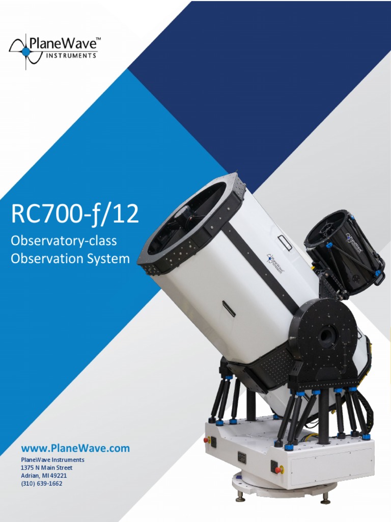 PlaneWave RC700-F12 V4 | Download Free PDF | Telescope | Minute And Second Of Arc