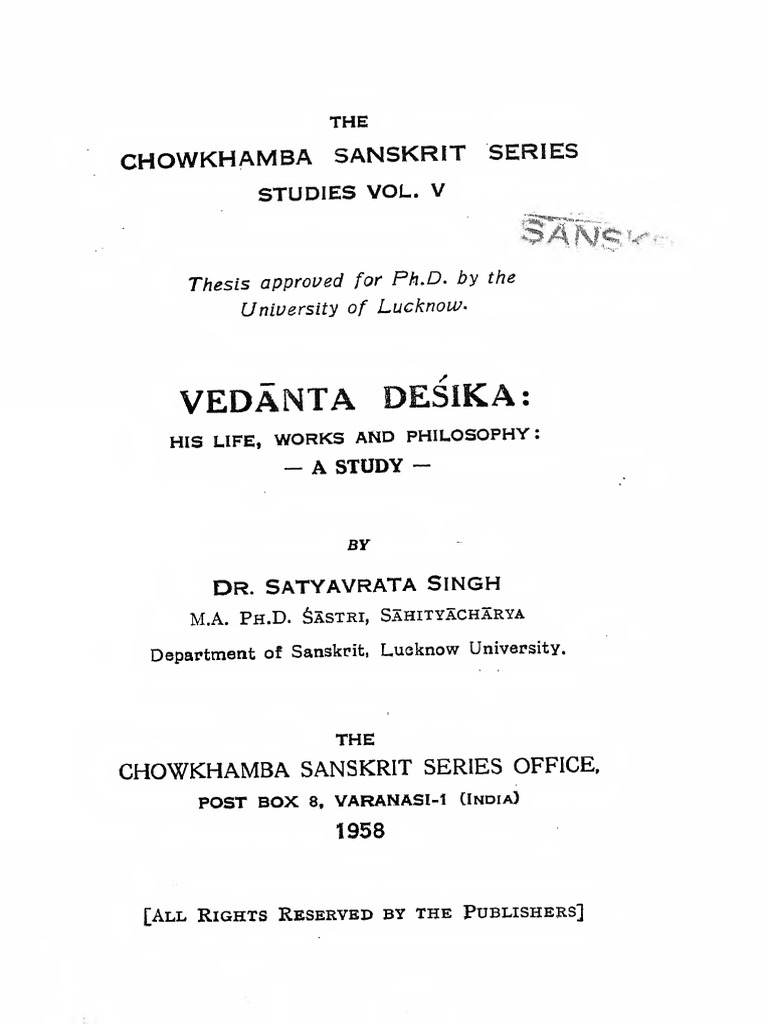 Vedanta de Sik A | PDF | Soul | Vedanta