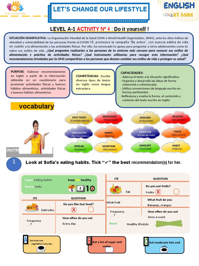 Worksheet A1 EdA 8 Activity 4 | PDF | Ciencias de la Salud