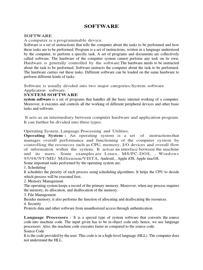 5.Types of Software | PDF | Computer Program | Programming