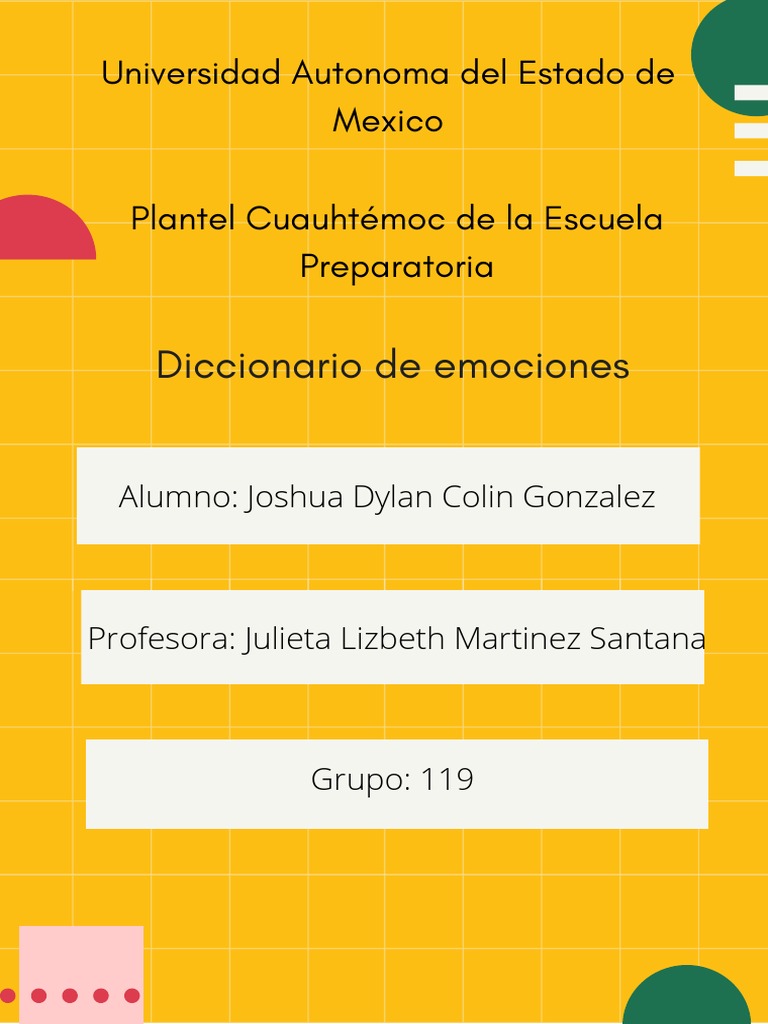 Diccionario de Emociones | PDF | Temor | Las emociones