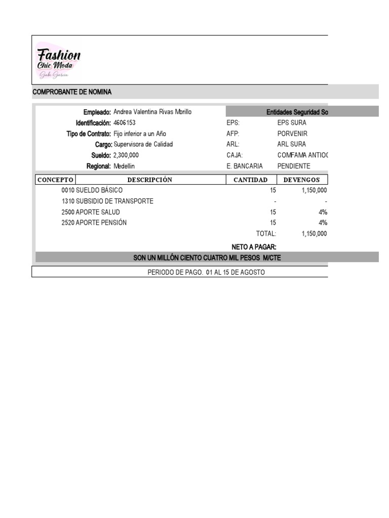 Colillas de Pago | PDF | Economía demográfica | Pensión