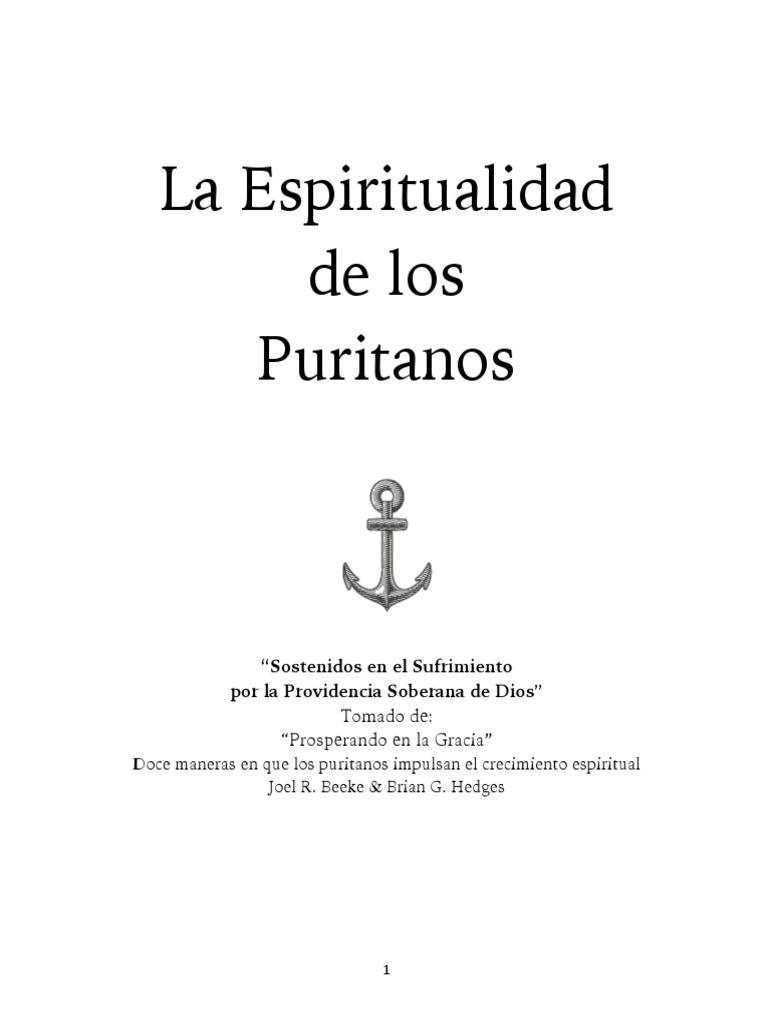 Espiritualidad Puritana Firmes en El Sufrimiento Por La Providencia de Dios | PDF | Pecado ...
