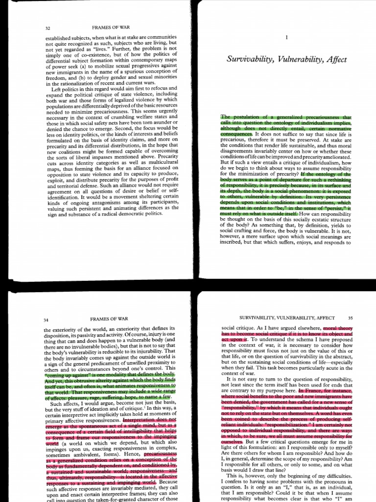 Butler Frames of War | PDF | Grief | Violence