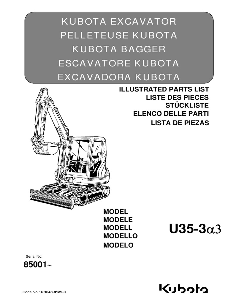 Kubota U35-3a3 | PDF