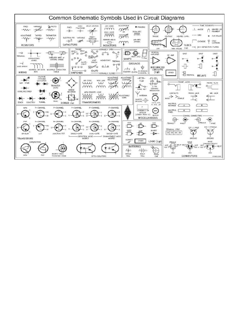 Common Schematic Symbols | PDF