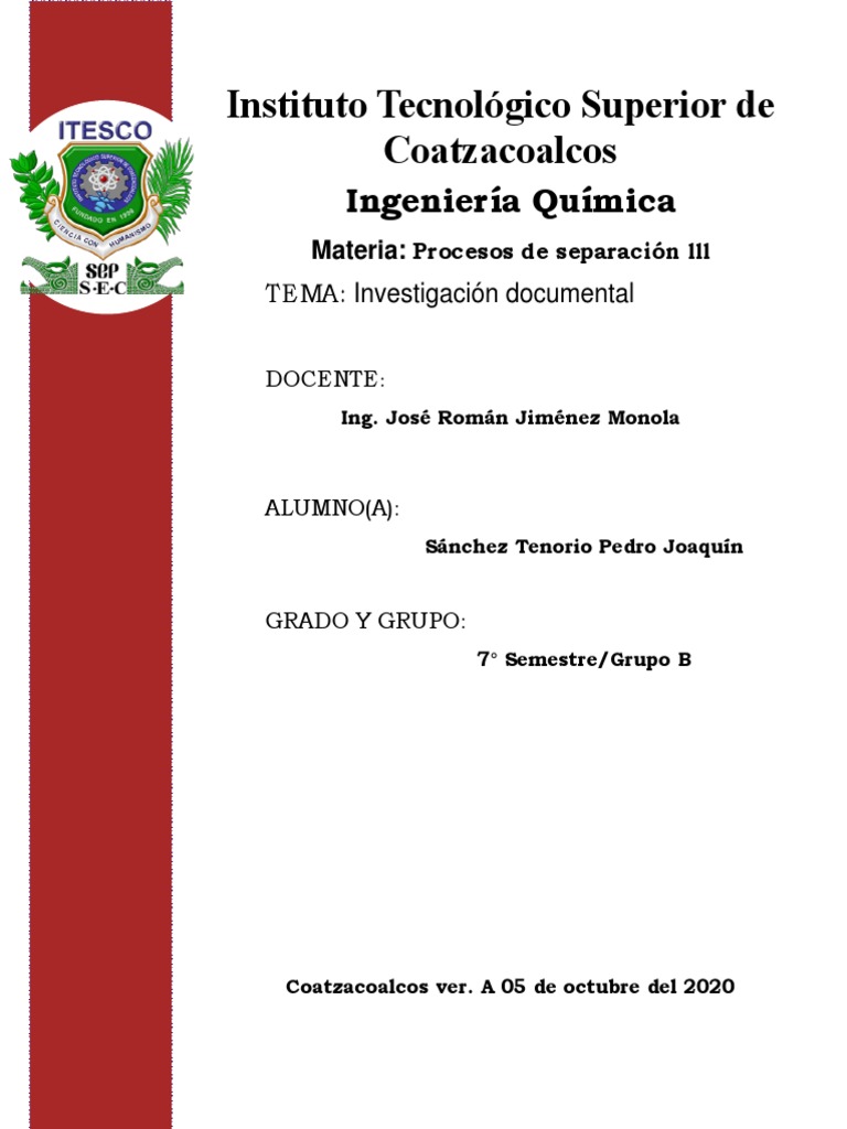 Inv. Documental (PSLLL) | PDF | Destilación | Agua Inv. Documental (PSLLL) | PDF | Destilación | Agua