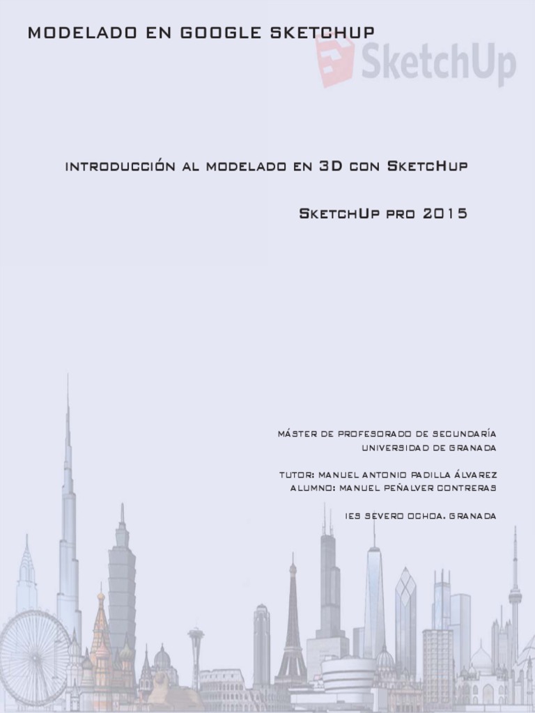 Modelado en Google Sketchup | PDF | Sketch Up | Cad automático